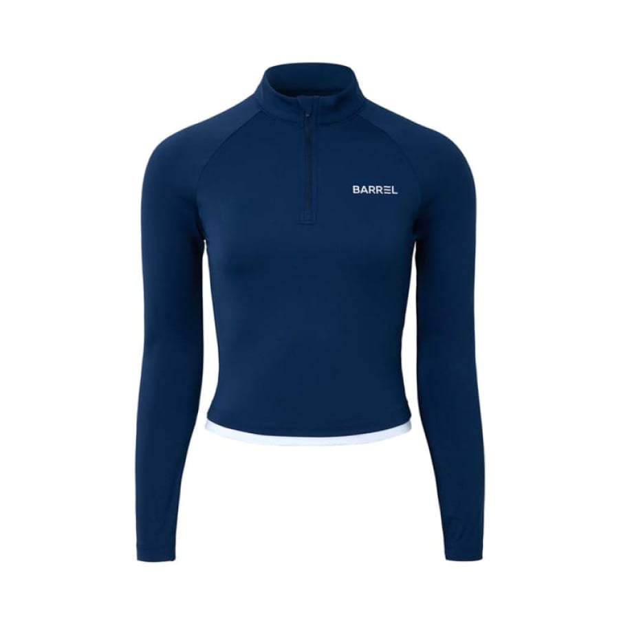Barrel Women Essential Half Zip Crop Rashguard-NAVY – Barrel Hong Kong